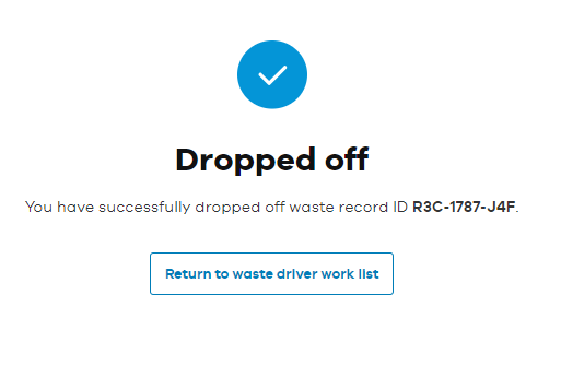 How a driver can drop off waste using Waste Tracker | epa.vic.gov.au