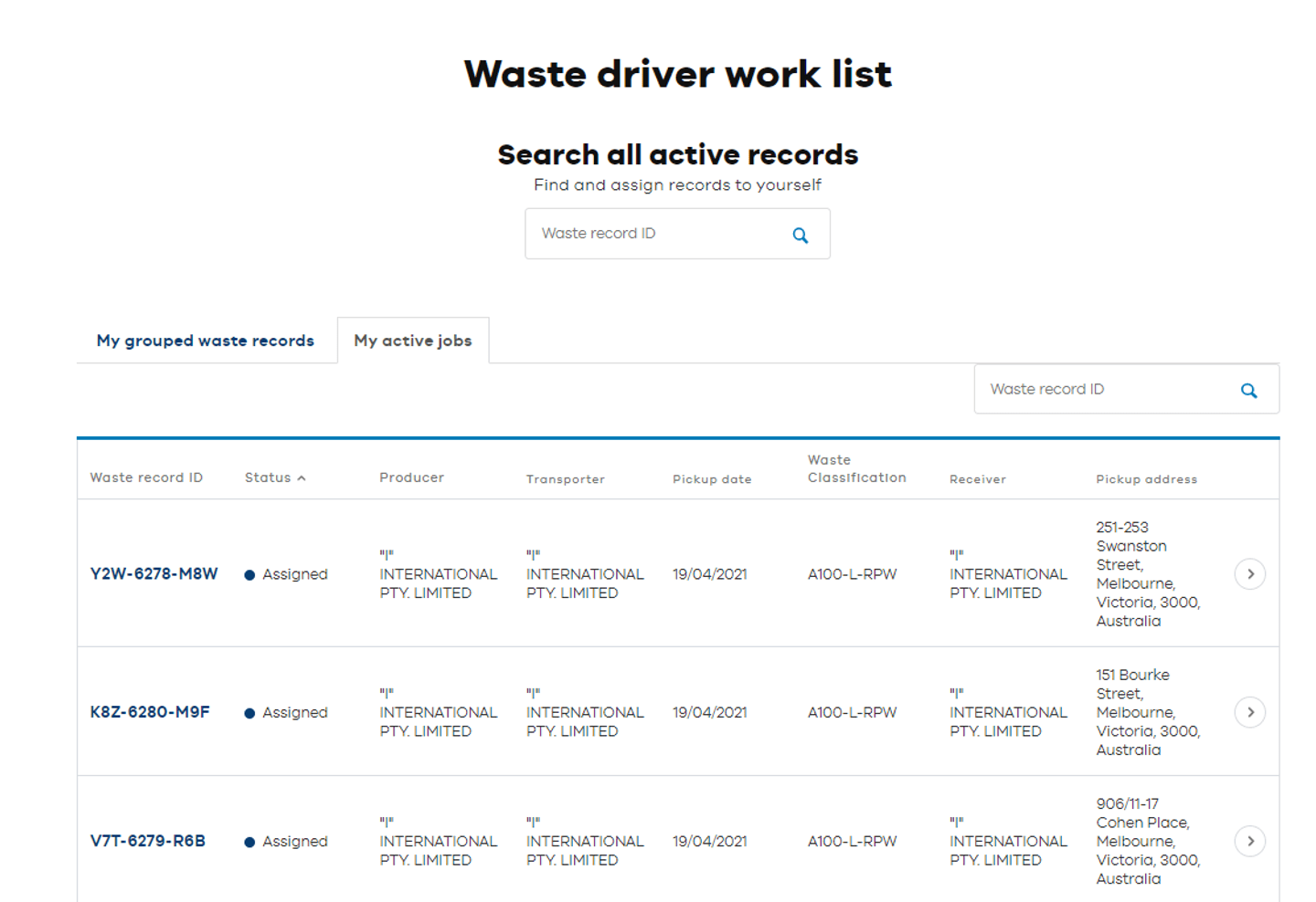How a driver can drop off waste using Waste Tracker | epa.vic.gov.au