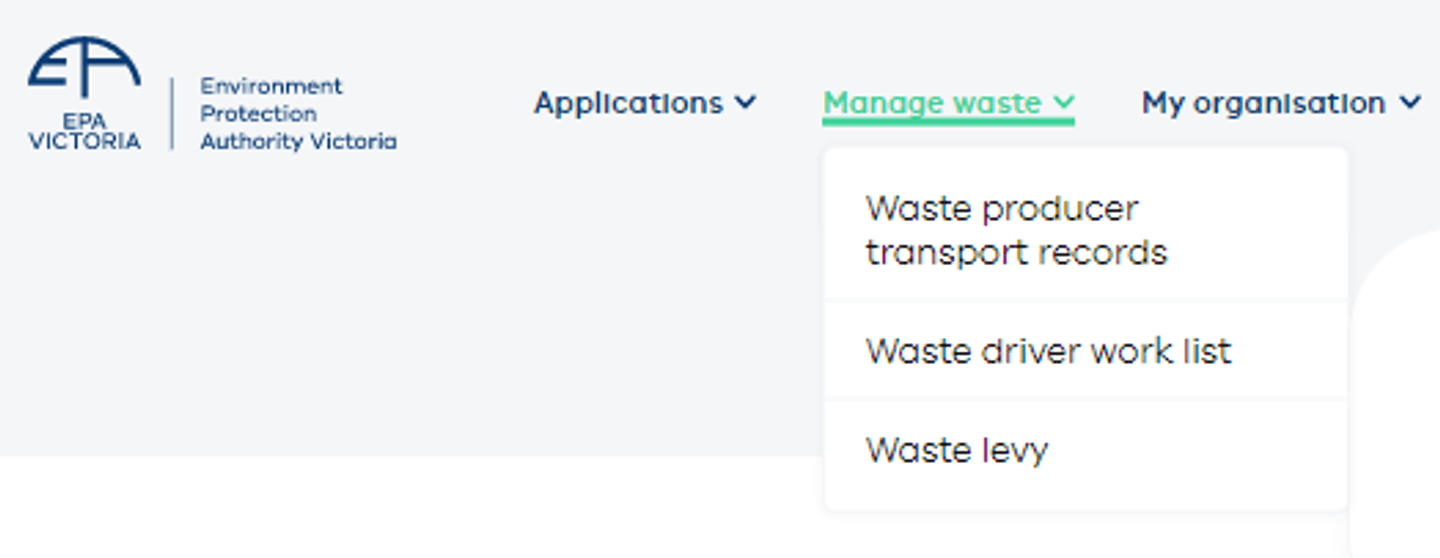 How a driver can drop off waste using Waste Tracker | epa.vic.gov.au