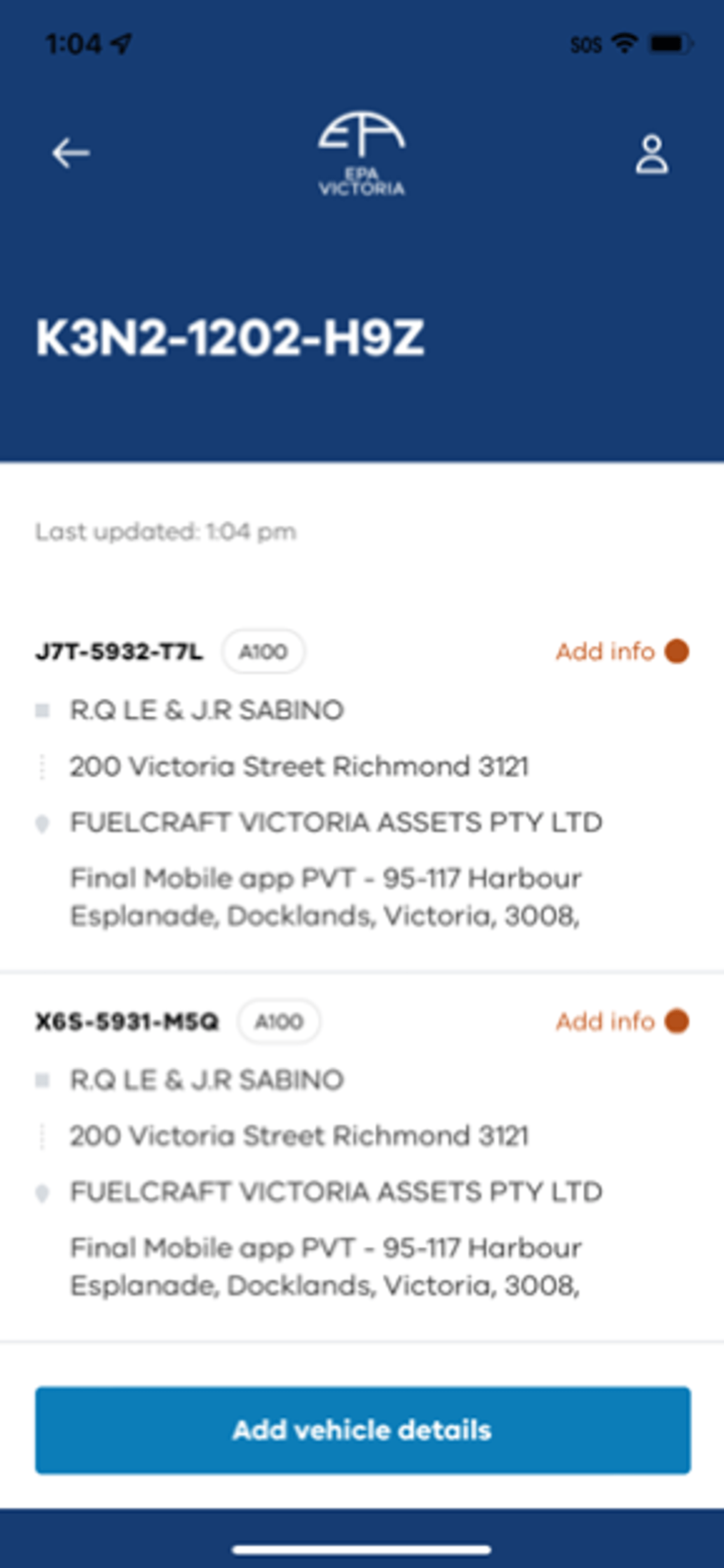 How a driver can drop off grouped waste in the Waste Tracker app | epa ...
