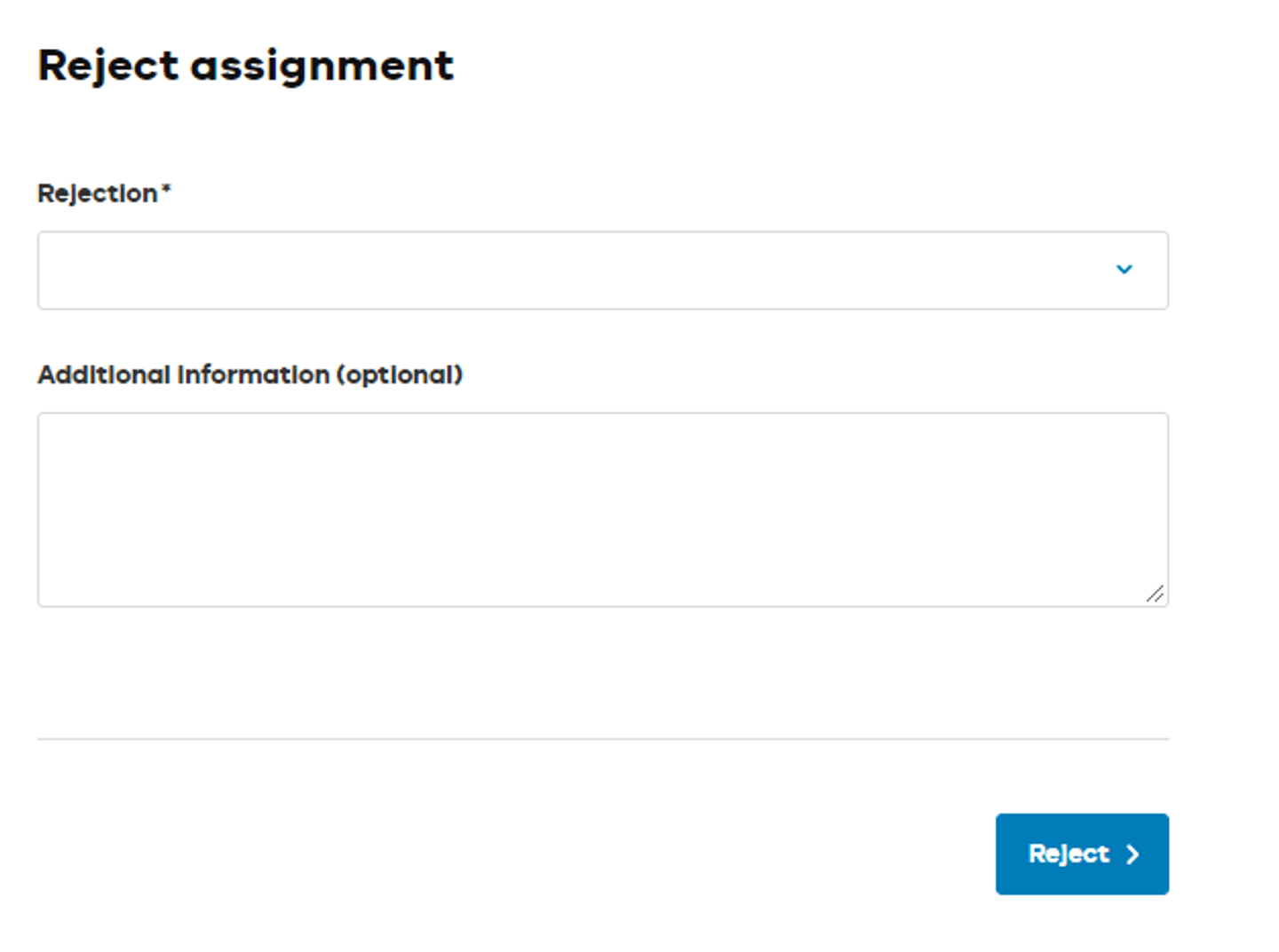 How a driver can reject an assignment using Waste Tracker | epa.vic.gov.au