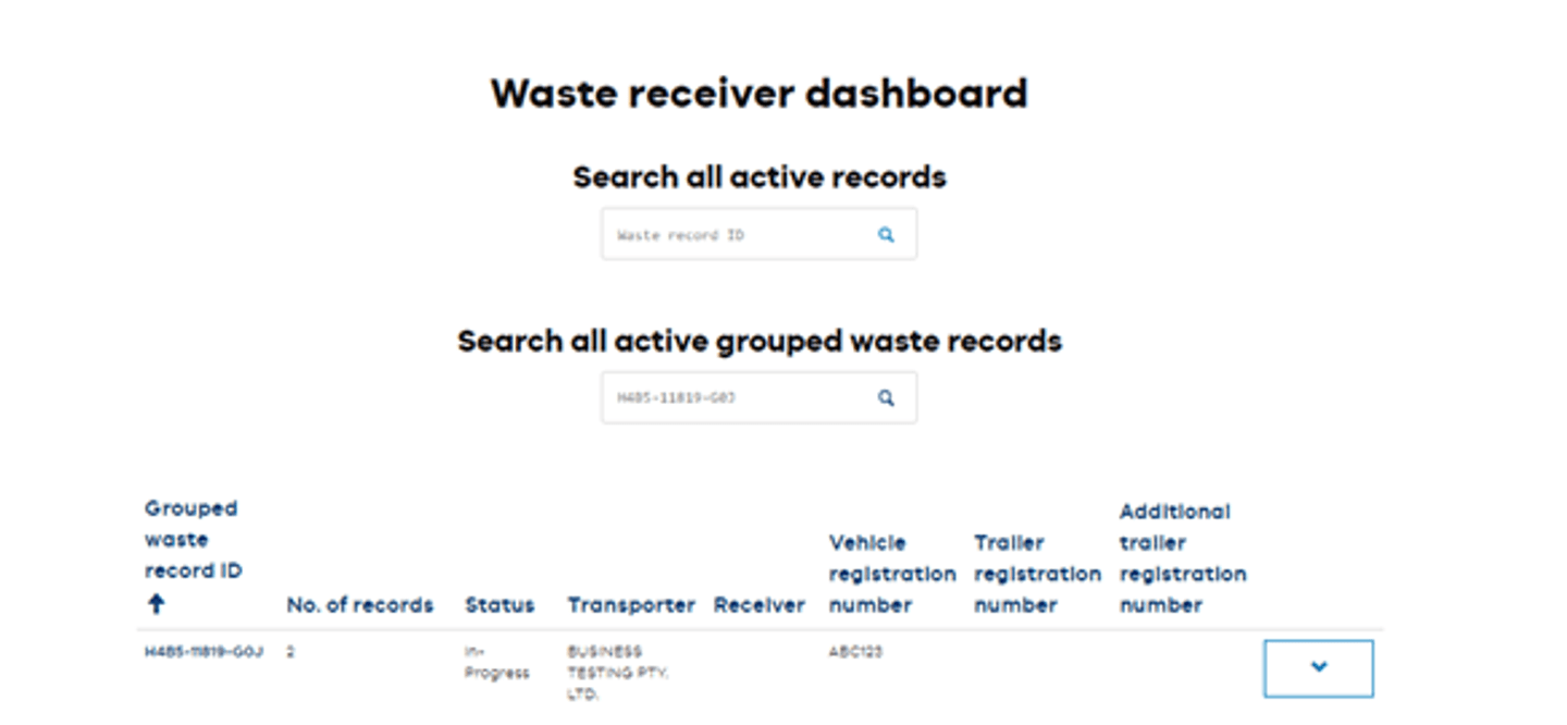 How to email a grouped waste record using waste tracker | epa.vic.gov.au