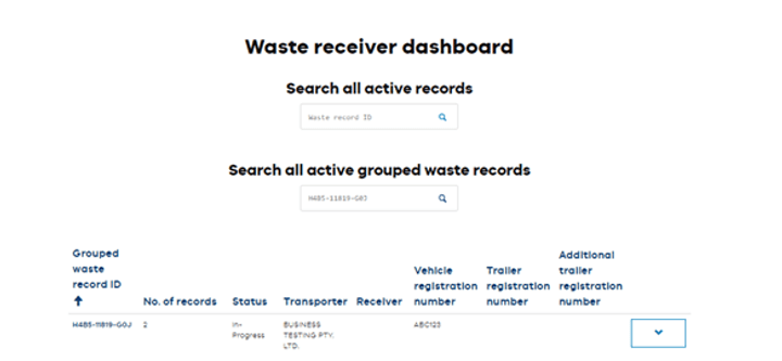 How to email a grouped waste record using waste tracker | epa.vic.gov.au