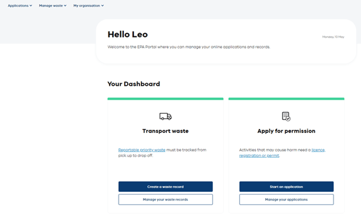 How to extract waste tracker data | epa.vic.gov.au