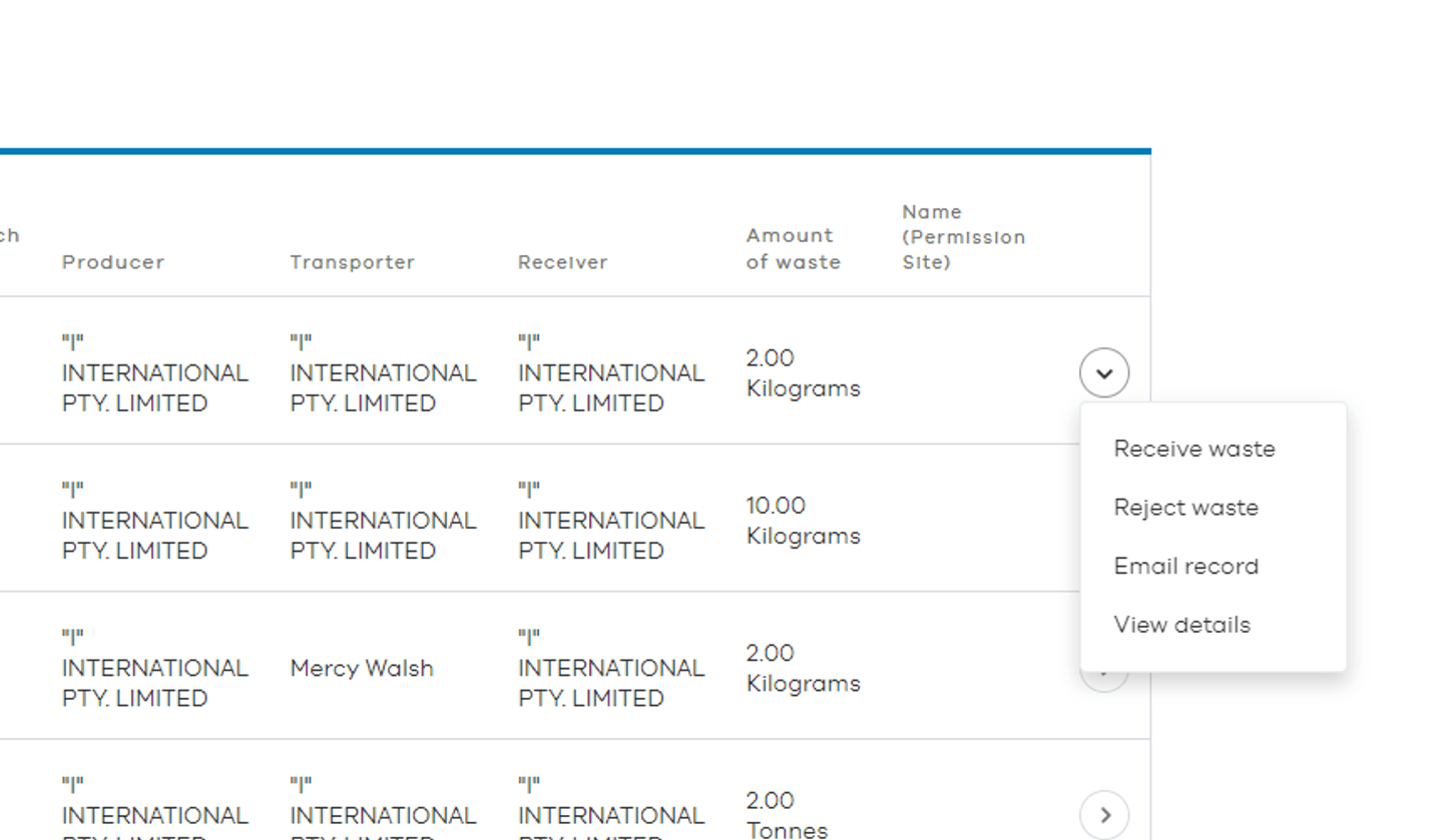 How a receiver can reject waste using Waste Tracker | epa.vic.gov.au