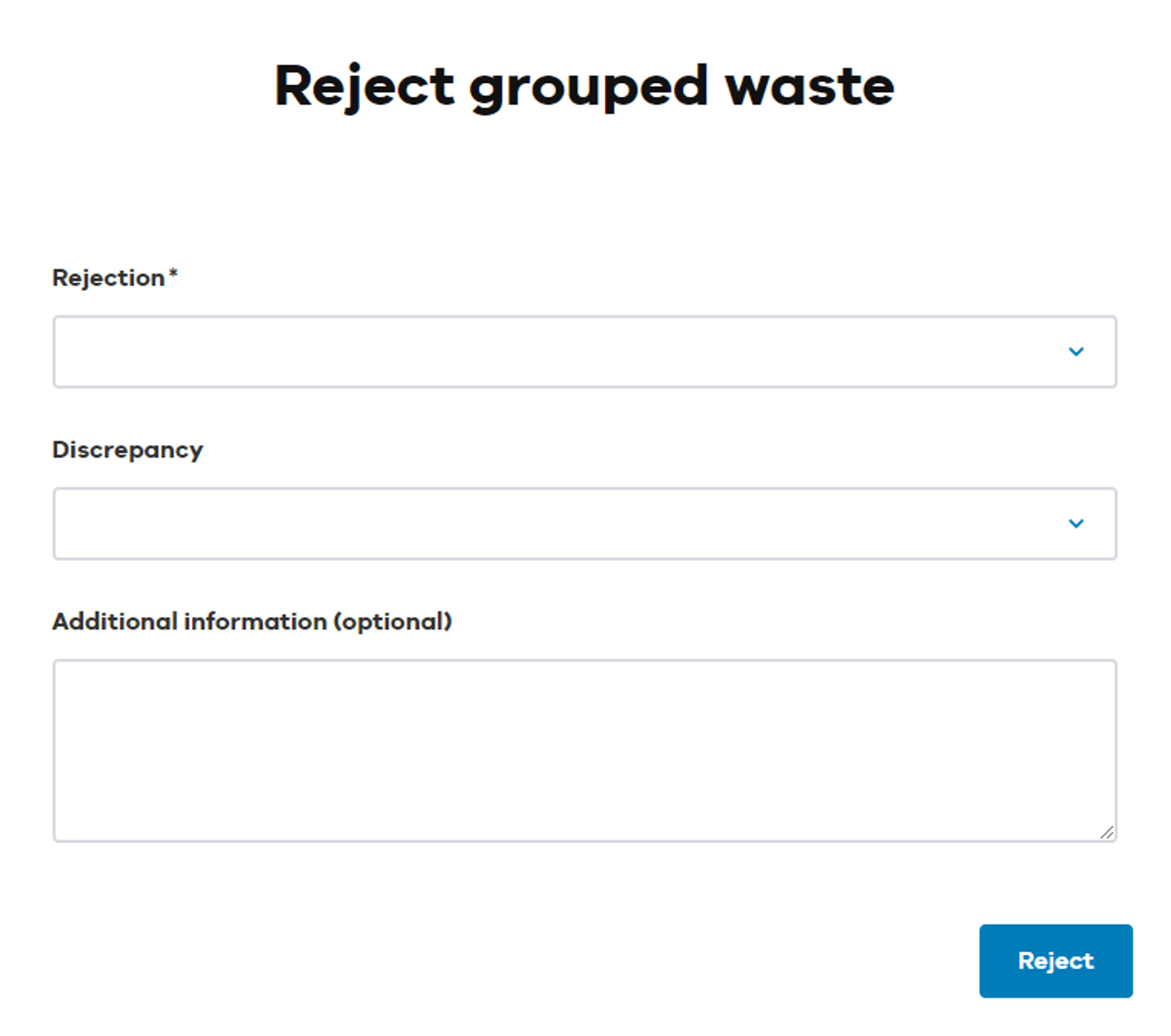How a receiver can reject grouped waste using Waste Tracker | epa.vic ...
