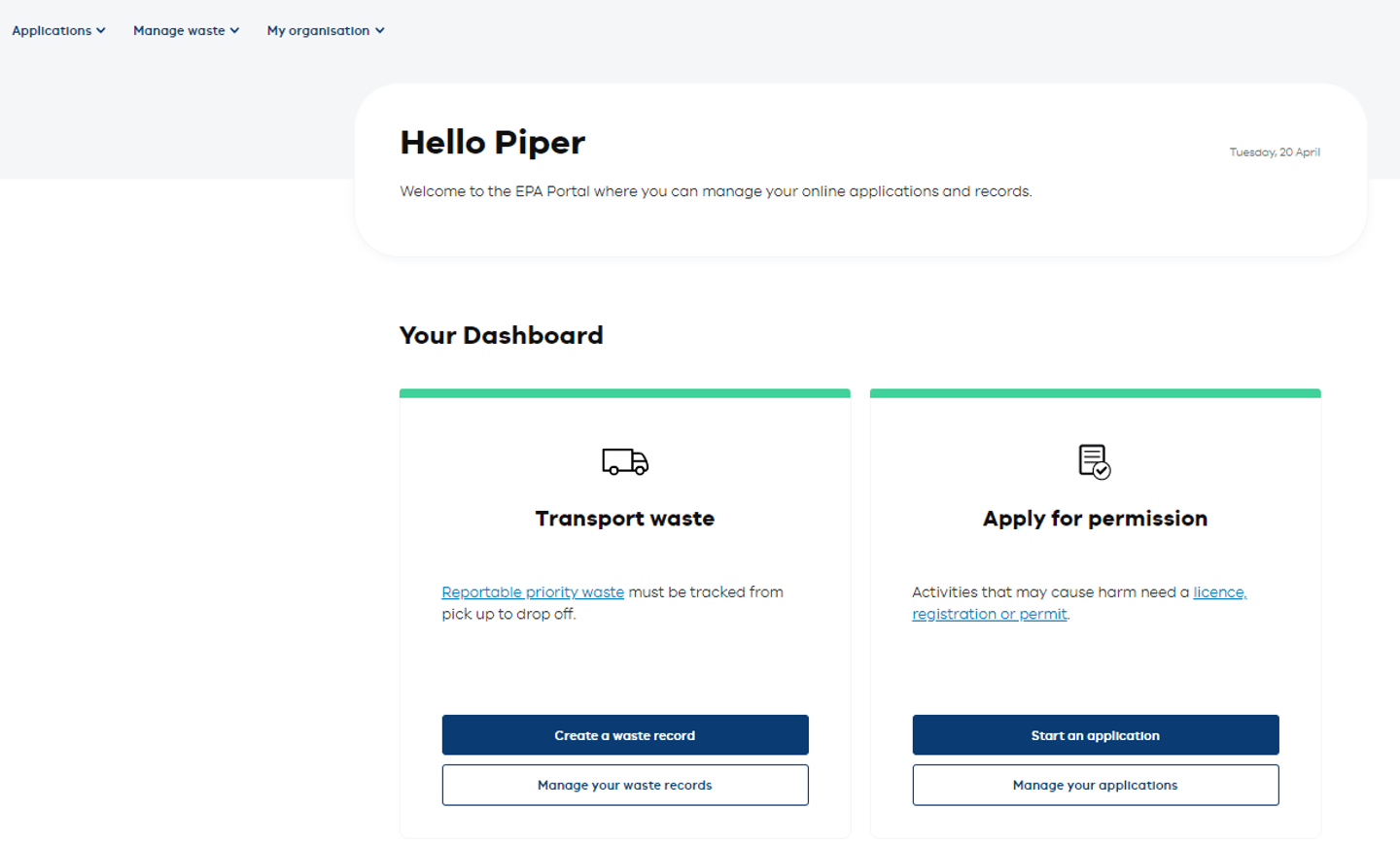 How a transporter can change assigned driver using Waste Tracker | epa ...
