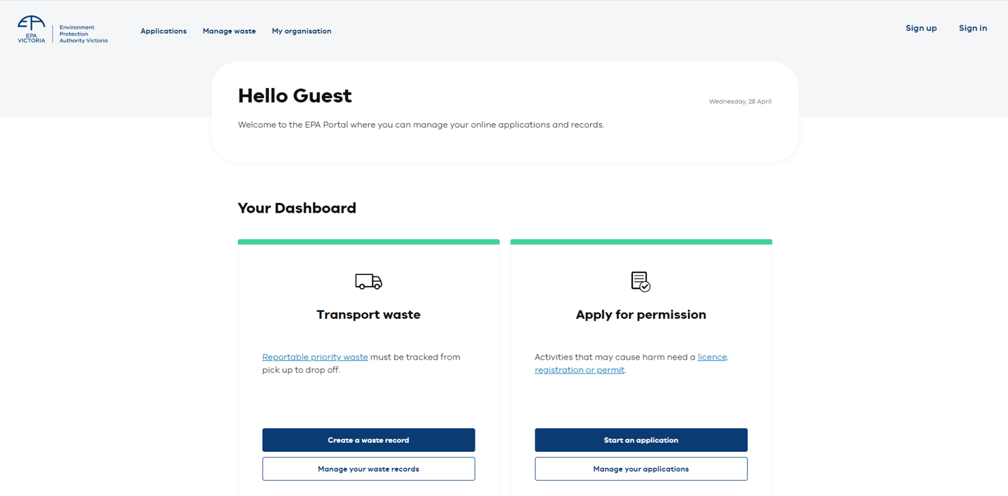 How a transporter can create and assign a grouped waste record using ...