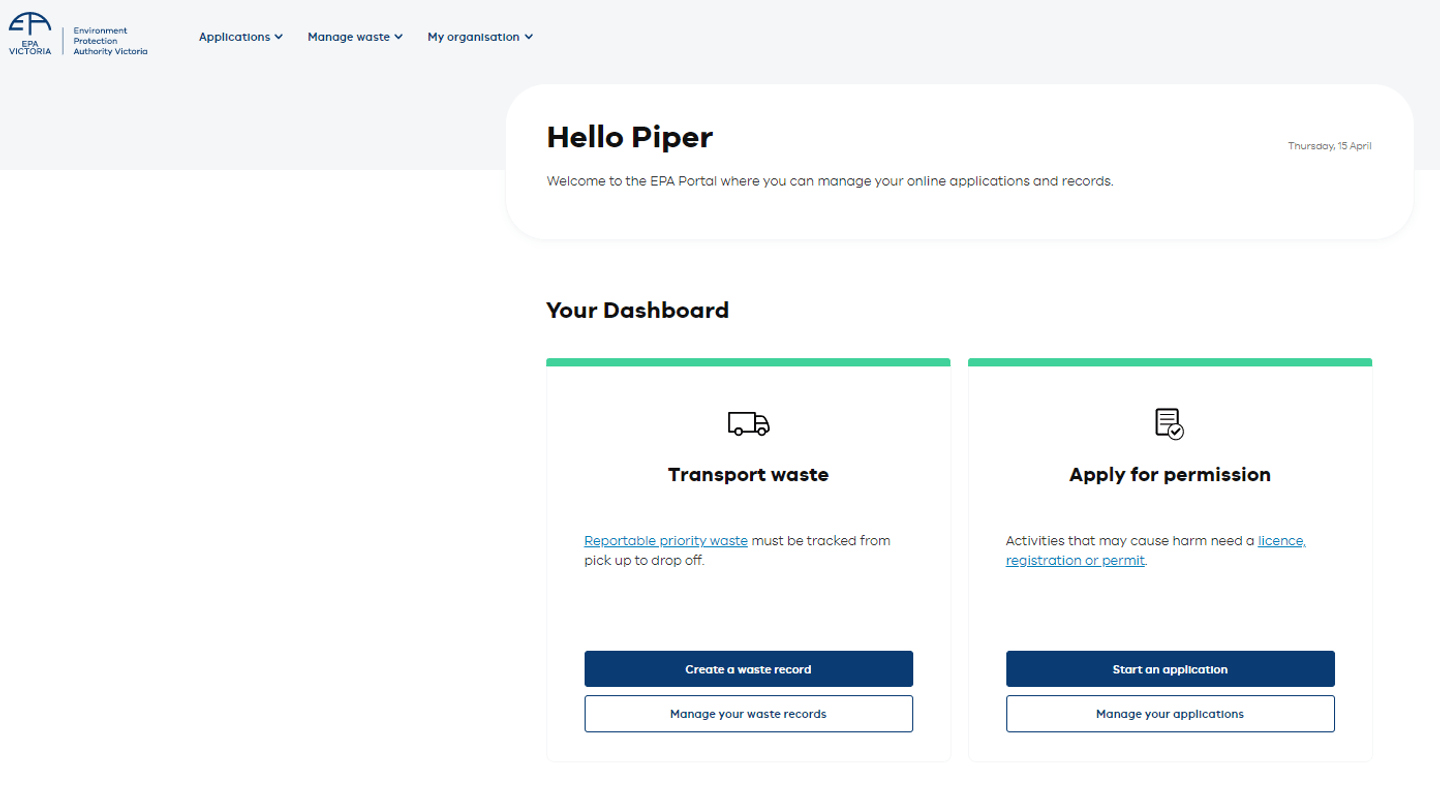 How a transporter can reject waste using Waste Tracker | epa.vic.gov.au