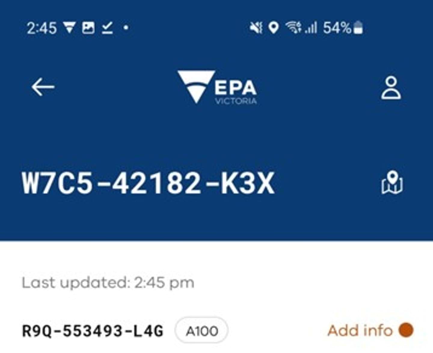 How to view waste records on a map in the waste tracker app | epa.vic ...